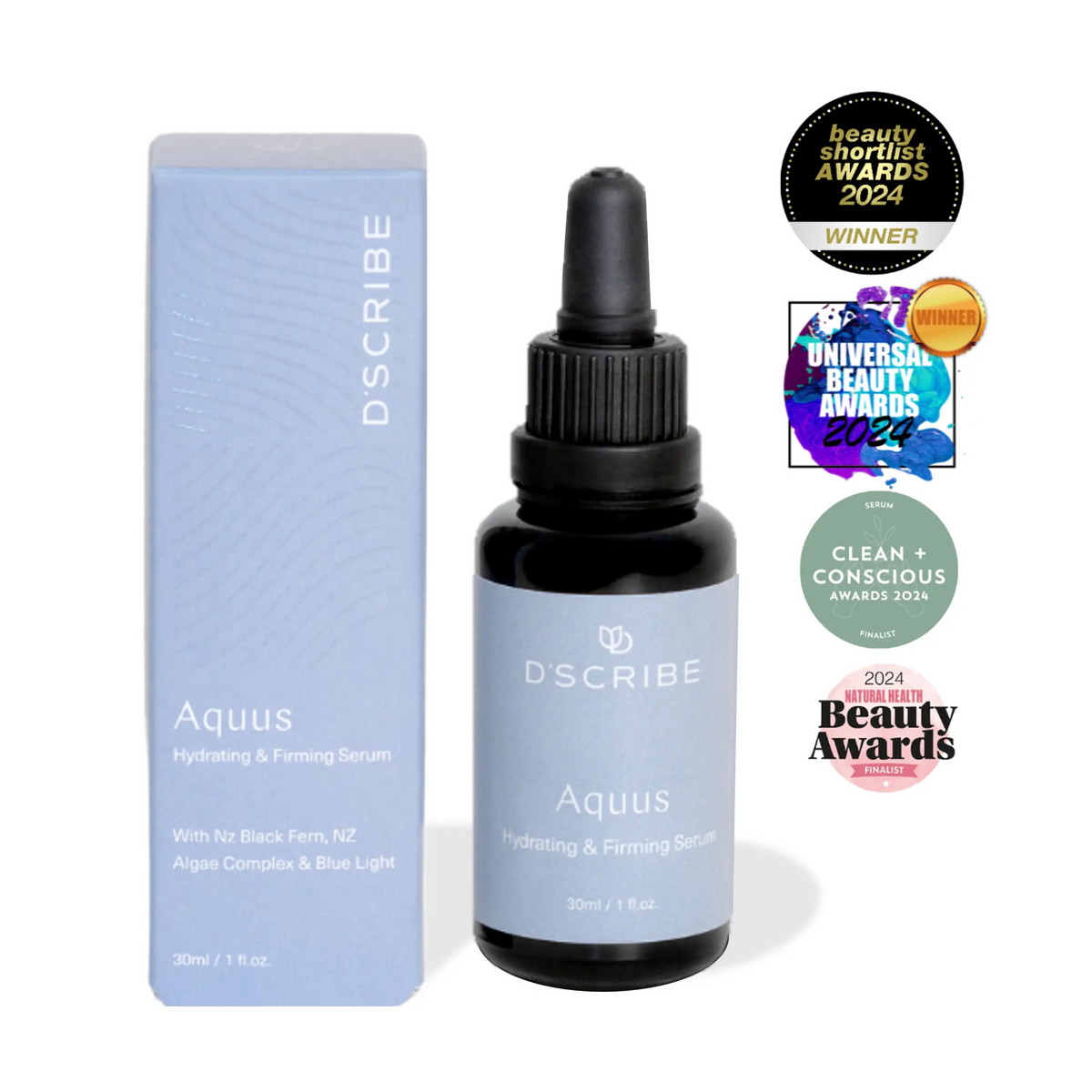 D'Scribe Skincare Aquus Hydrating & Firming Serum | Devoted to Pretty